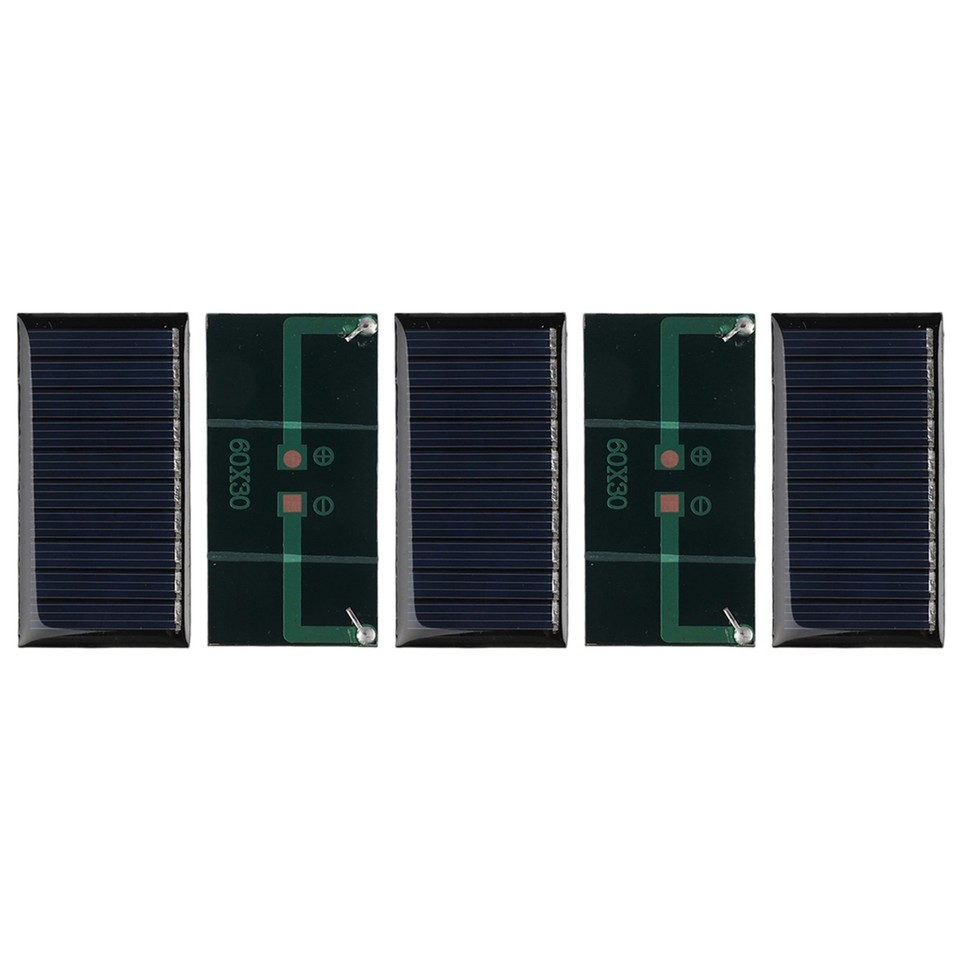 Compact 5pcs Solar Panels 30x60mm for Easy Installation in Small Solar ...