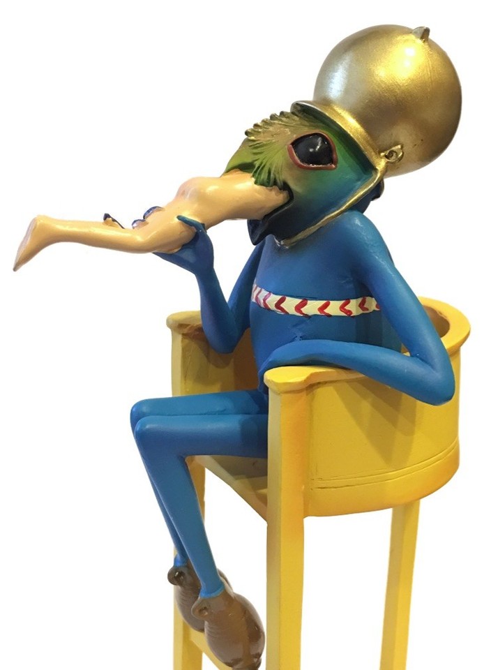 Devil On Night Chair Eating Human Statue by Hieronymus Bosch Parastone ...