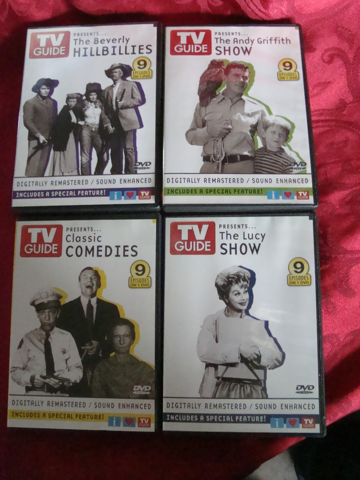 2004 TV Guide 4 DVD Set Timeless TV Humor Lucy Andy Griffith Beverly ...