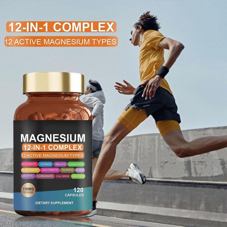Magnesium Complex 700mg - 12-in-1 Magnesium -Supplement 120 counts | eBay