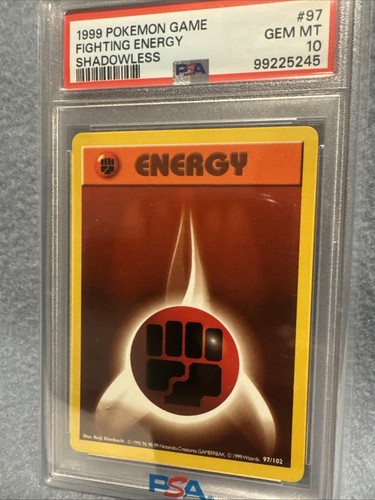 1999 POKEMON GAME 97 FIGHTING ENERGY SHADOWLESS PSA 10 GEM BASE SET | eBay