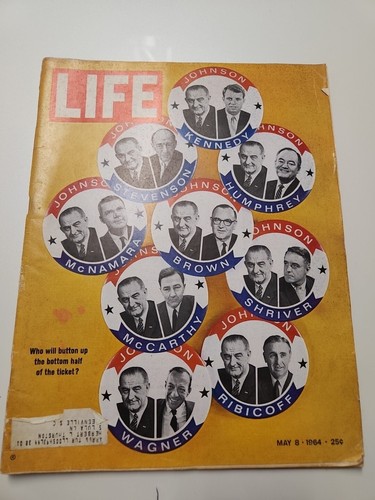Life Magazine May 8 1964 60th Birthday Anniversary Present LBJ First ...