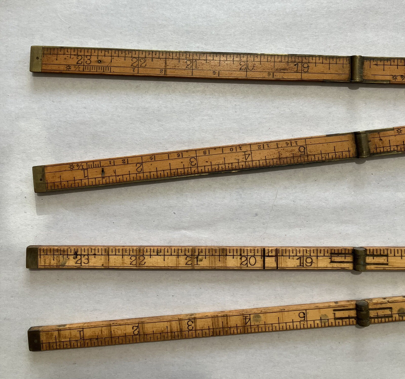 5 Vintage Stanley Rulers Rule Carpenters #61 1/2 #61 #84 #53 1/2 Lot | eBay
