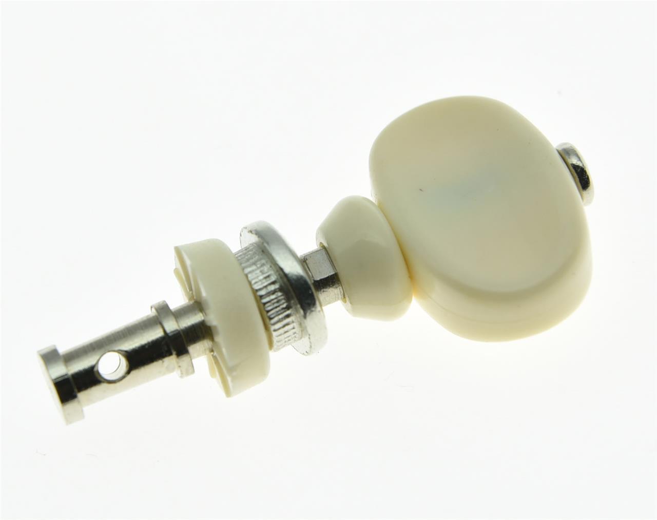 4x Nickel w/ Aged White Buttons Ukulele Tuners Tuning Keys Pegs Machine ...