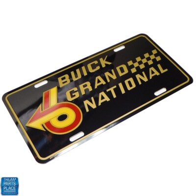 1984-1987 Buick GN Grand National Accessory License Plate Gold ...