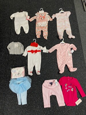 Entire LOT of baby girl clothes 3-6 months brand new (10 Pieces sold as ...