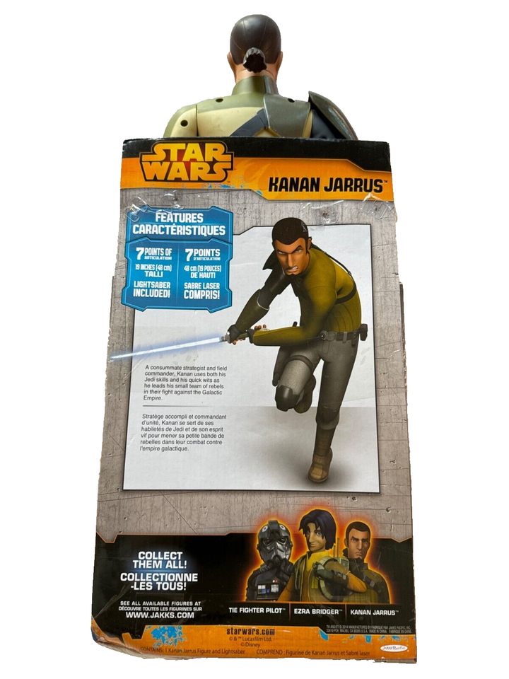 Star Wars Kanan Jarrus 19 Inch Jakks Pacific 2014 Disney Rebels Action ...