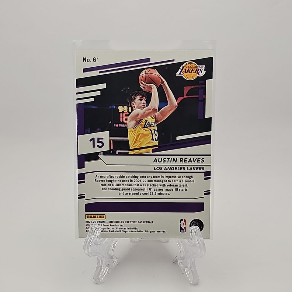 Austin Reaves 2021-22 Panini Chronicles Rookie Card #61 Prestige LA ...