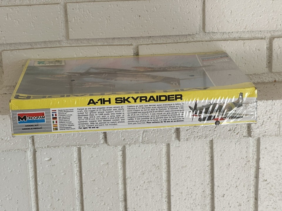 1990 Monogram A-1H Skyraider 1:48 Scale Model Kit Factory Sealed | eBay