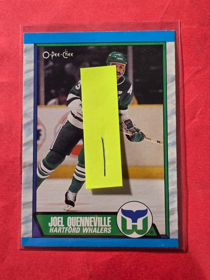 1989-90 O-Pee-Chee #211 Joel Quenneville UER/Misspelled Quennville on the back | eBay
