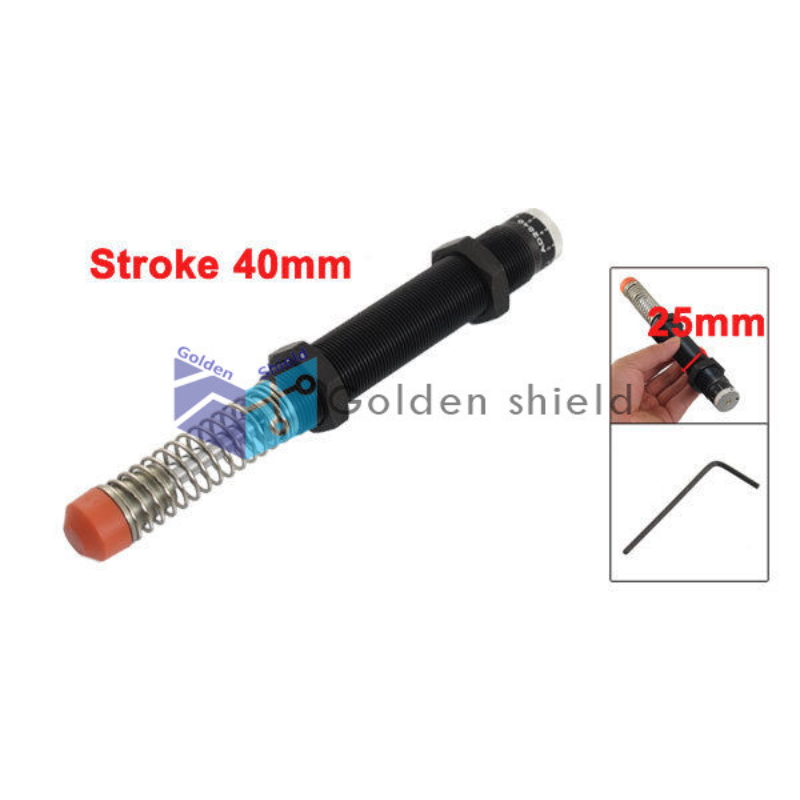 AD2540 CJAC Orange Plastic Cap Stroke Pneumatic Shock Absorber 40mm New ...