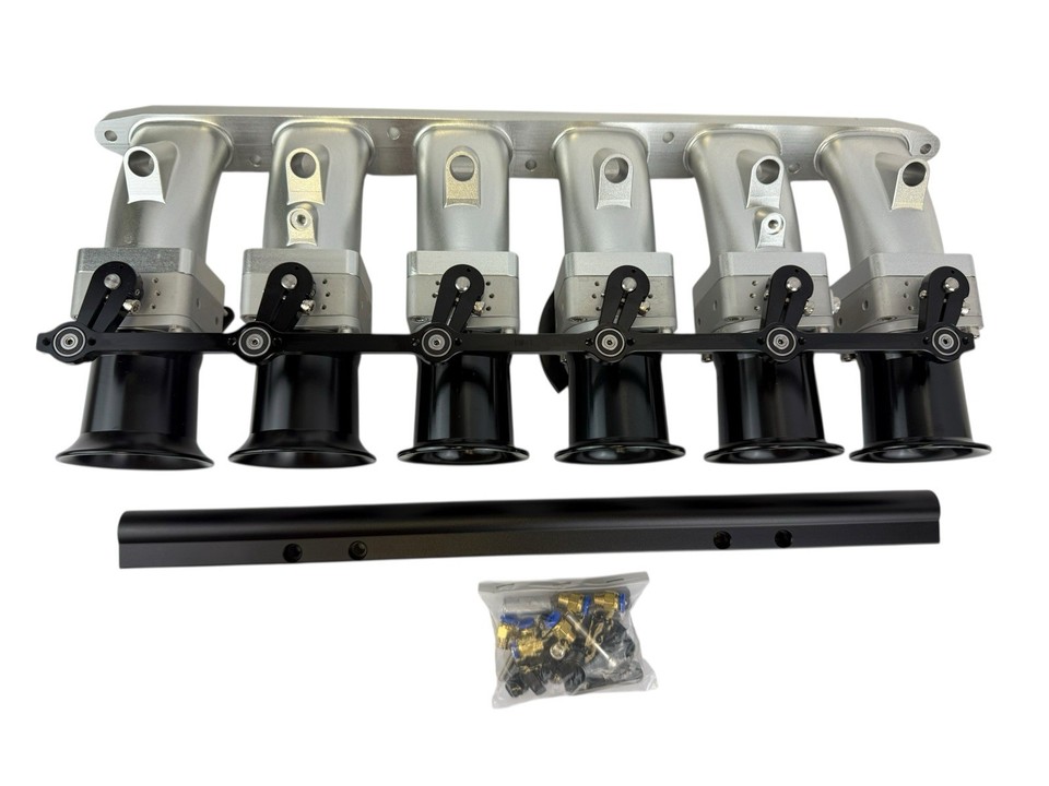 Billet CNC 50mm ITB Intake Manifold Individual Throttle Bodies E46 BMW ...