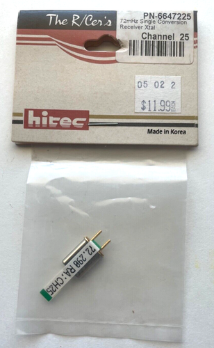 PN 6647225 Hitec Receiver Crystal 25 72.290 72MHz Single Convertion New ...