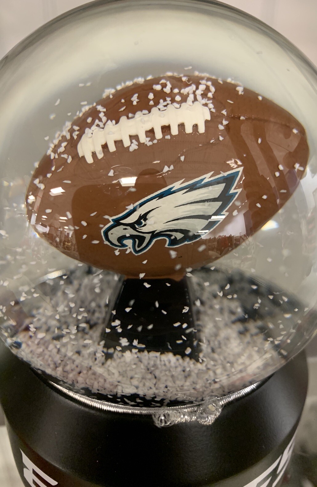 Philadelphia Eagles Logo Football Holiday Snow Globe - Forever ...