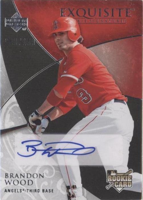 2007 Upper Deck Exquisite Rookie Signatures - Brandon Wood #147 /150 ...