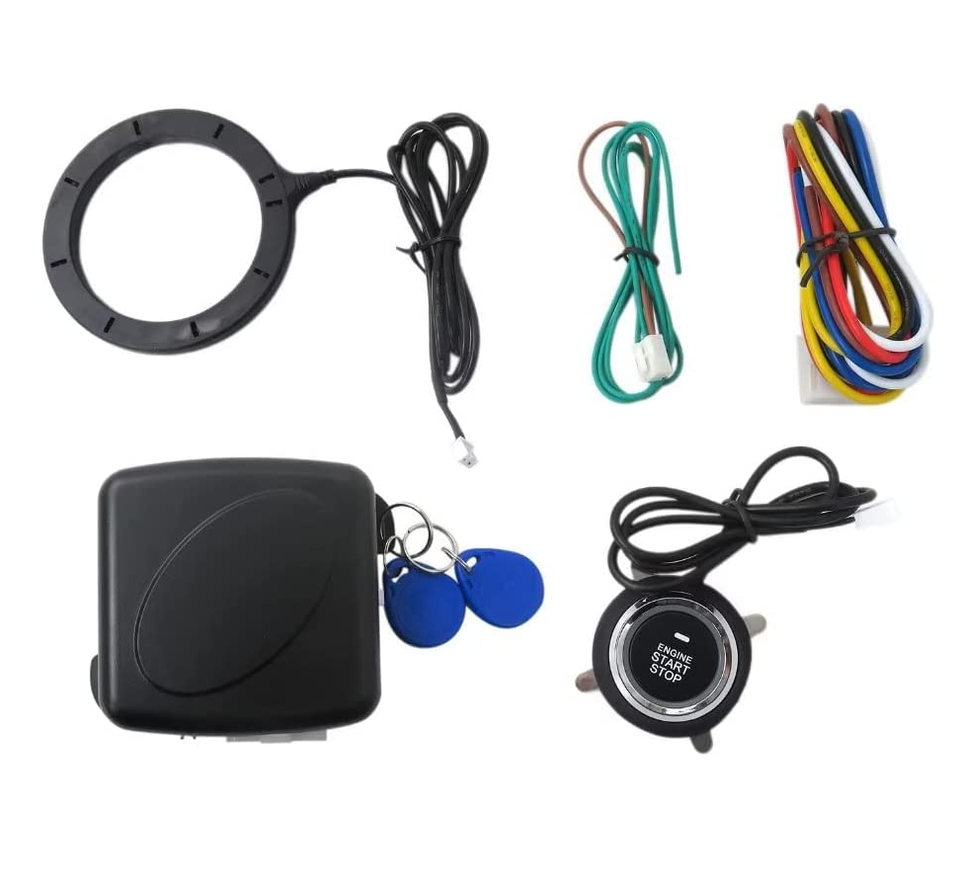 Car Ignition Switch 12v RFID Engine Start Push Button Keyless Entry ...