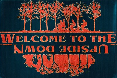 Stranger Things Welcome to the Upside Down Horror TV Series Tin Metal ...