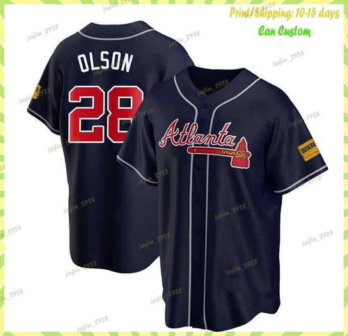 [Kids/Youth] Matt Olson #28 Baseball Shirt Jsy 2023 Season Print New | eBay