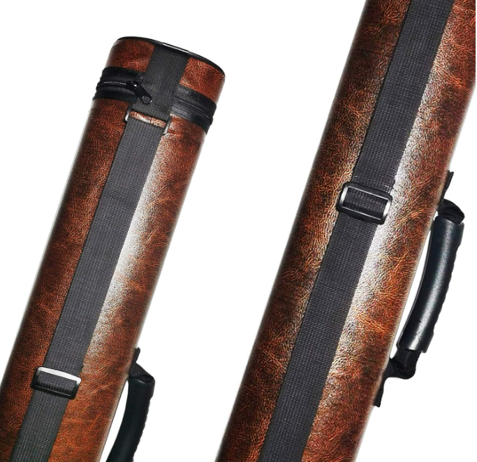 NEW 2x2 Hard cue case Oval Pool Cue Billiard Stick Carrying Case | eBay