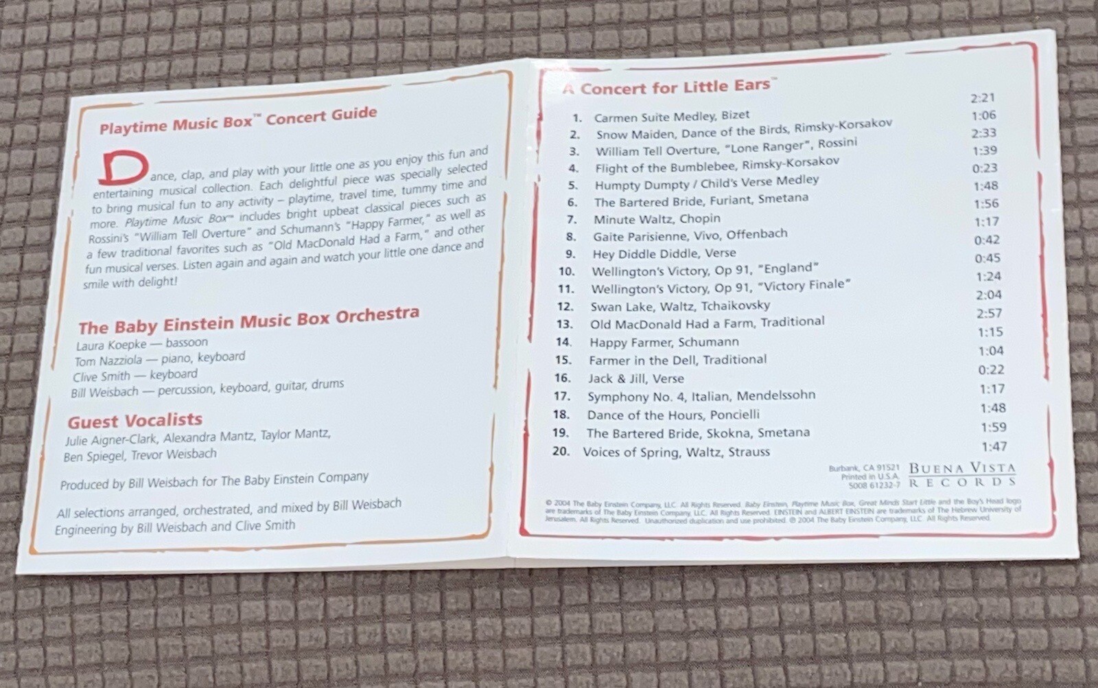 Baby Einstein Classical Music CD Lot: Mozart Bach Beethoven & Playtime ...