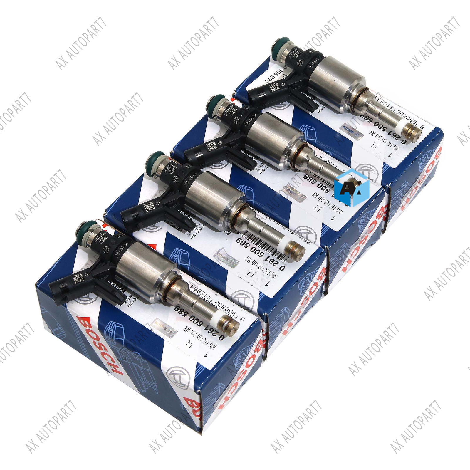 Cylinder + Manifold Fuel Injectors Set Bosch For VW GTI Audi A3 A4 2.0 ...