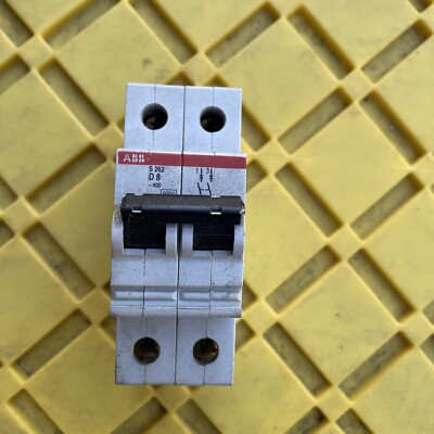 ABB S 262 w k 20 A CIRCUIT BREAKER, 4 AMP 2-POLE, 277/480 VAC VDE 0660 ...