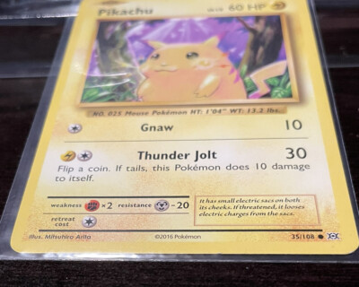 Pikachu #35/108 Pokemon 2016 Card Non Holo | eBay