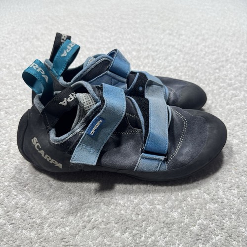 SCARPA Origin Men’s Climbing Shoes Vision Rubber Gray Blue 41.5/US 8.5 ...