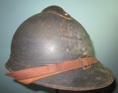 untouched A-65cm French M15 Adrian artillery helmet WW1 casque ...