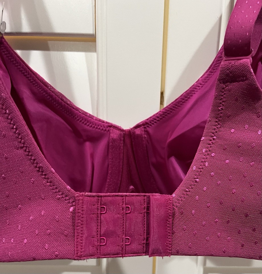 Wacoal Carnevale Pink Back Appeal Underwire Bra 855303 SZ 34 D Nwt $72 ...