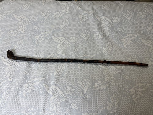 1880s ANTIQUE IRISH BLACKTHORN SHILLELAGH WALKING TREE WOOD ART STICK ...