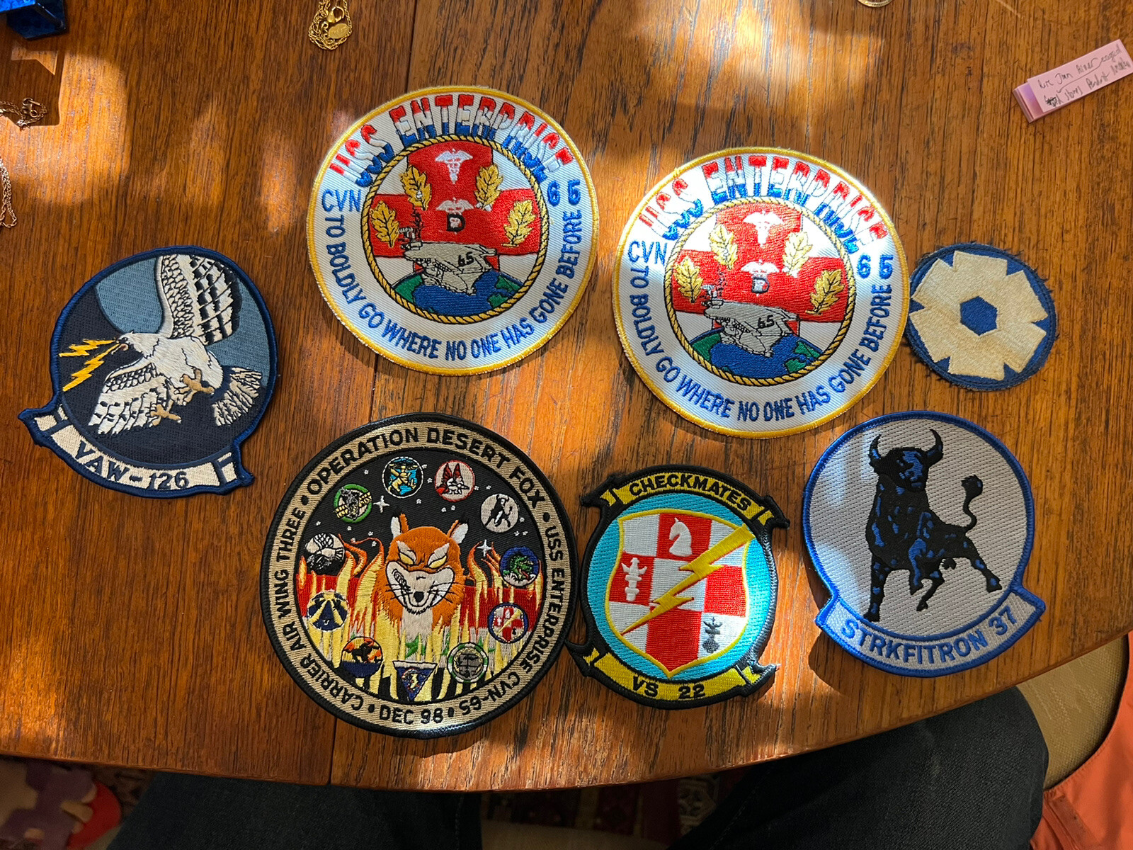 Rare US Navy Aircraft Carrier patch group USS Enterprise Desert Fox | eBay