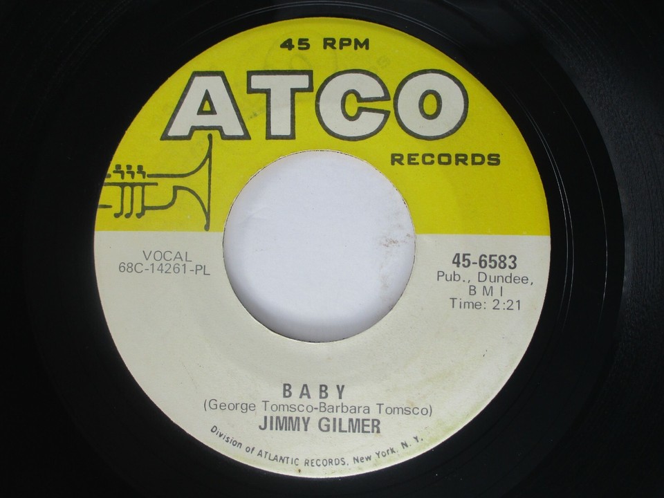 Jimmy Gilmer Three Squares (And A Place To Lay Your Head) 45 ATCO 1968 ...