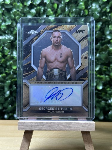 2024 Topps Chrome UFC Georges St Pierre Auto. UFC Hall Of Fame! | eBay