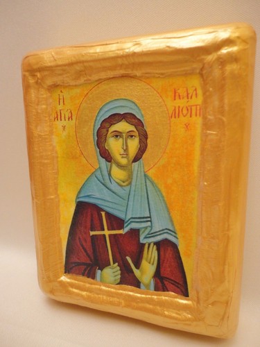Saint Calliope Kalliope Agia Kalliopi Greek Orthodox Historic Icon Art ...