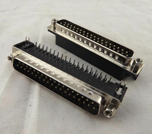 10x D-SUB DB37 37 Pin Male Right Angle PCB Solder Cable Connector ...