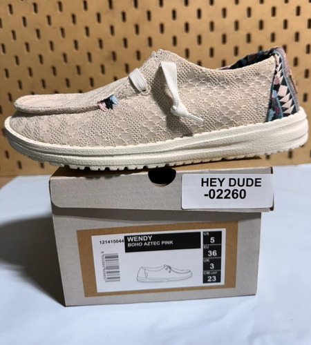 Hey Dude Wendy Boho Aztec Pink 121415044 US Size 5 / EU 36 | eBay