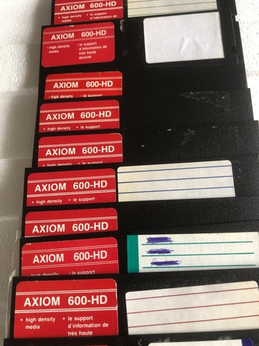 $20 FOR used 24 Vintage 5.25" Axiom 600-HD HIGH DENSITY MEDIA MADE IN ...