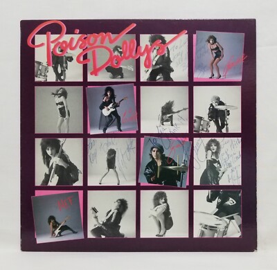 The Poison Dollys Signed Album 1986 All Members Autographed Self Titled ...