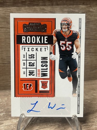 2020 PaninI Contenders Football Rookie Ticket Autograph #186 Logan ...