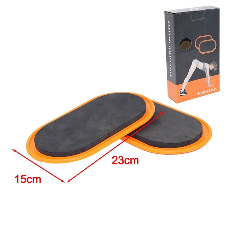 2PC Fitness Slider Plates for Pilates Yoga Balance and Core Strength ...