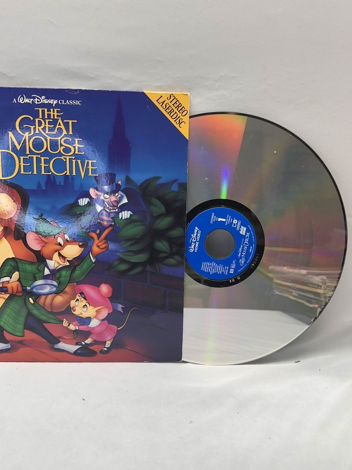 Vintage Disney The Great Mouse Detective Laserdisc Animated Movie 1986 ...