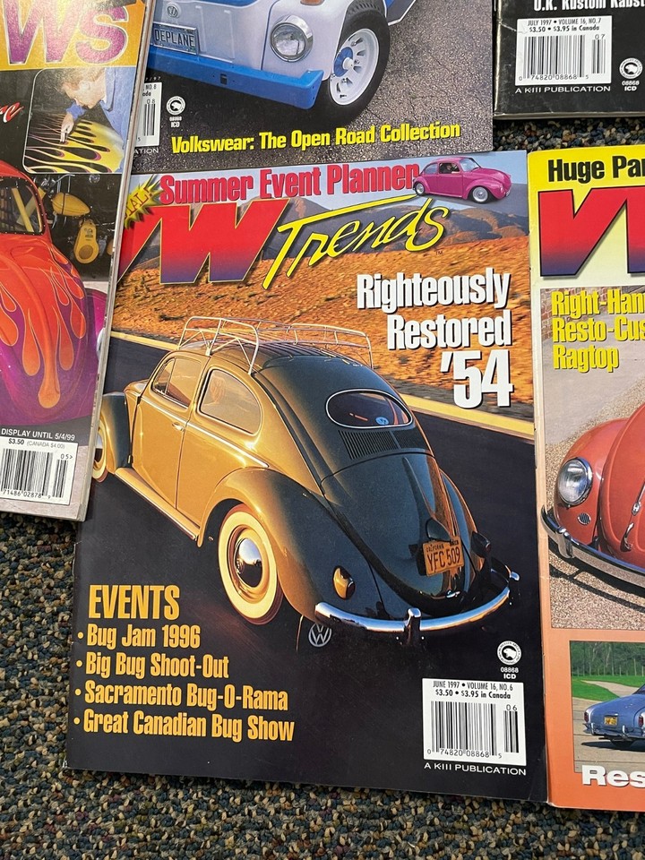 Lot of 7 Volkswagen Magazines - VW Trends and Hot VWs Vintage | eBay