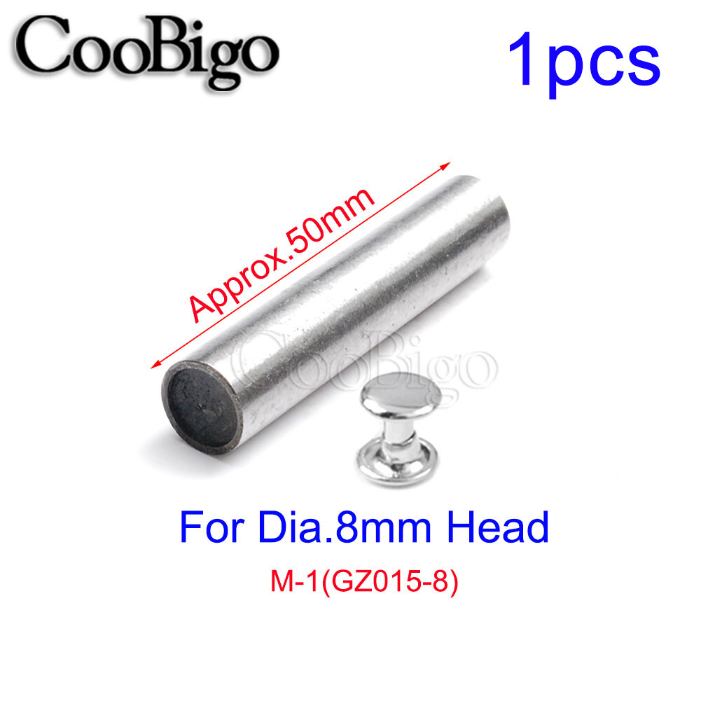 100X Head 3~10mm Double Rivet Stud Collision Nail Spike Punk Belt ...