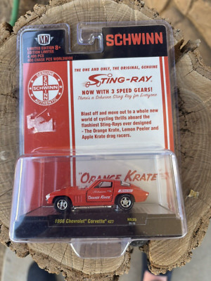 M2 Machines Schwinn Sting-Ray "Orange Krate" 1966 Chevrolet Corvette | eBay