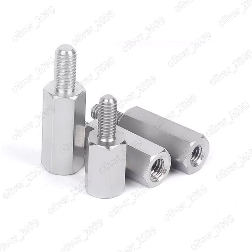 Male-Female 304 Stainless Steel Hex Column Standoff Support Spacer M2.5 ...