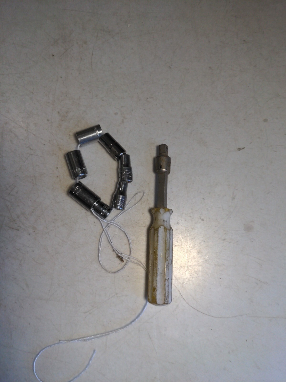 OXWALL Flex Head 1/4" Drive Spinner w/ 6 Sockets 6pts 6-12/32 ...