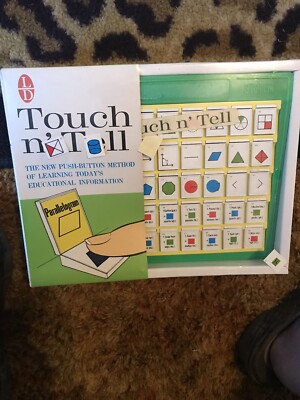 Vintage TOUCH 'N TELL ME New In Box Rare Shapes Keyboard with Handle ...