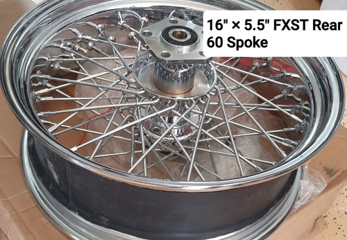 HARLEY WHEELS, NEW 60 Spoke Front and Fat Rear 3/4" axle | eBay Australia