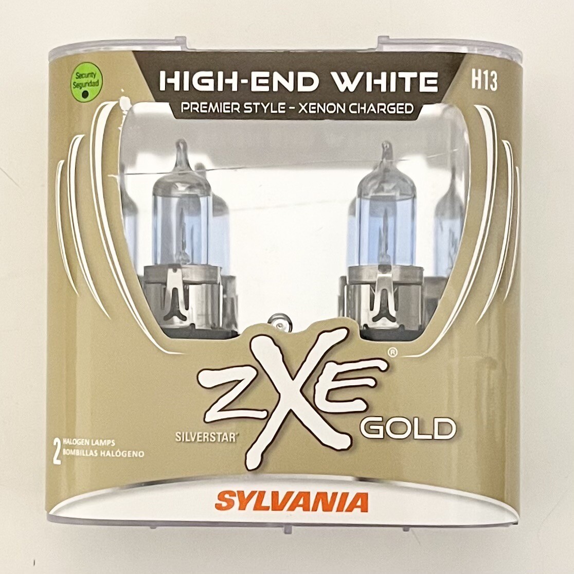 Sylvania H13 (9008) SilverStar zXe Gold Halogen Headlight Pair Set 2 ...